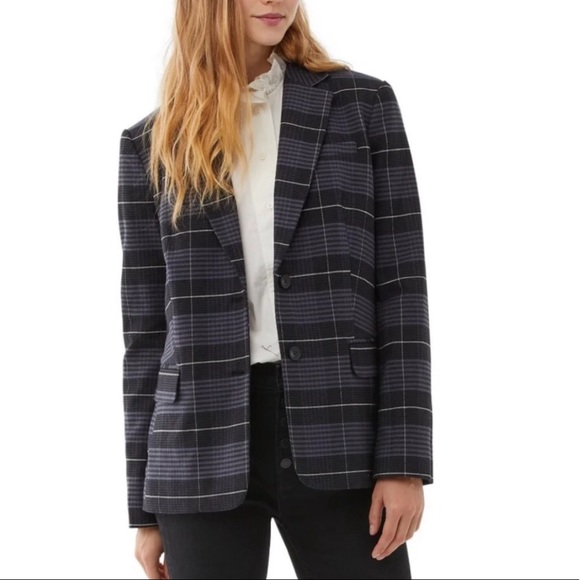 Free Assembly | Jackets & Coats | Free Assembly Black Gray Plaid ...